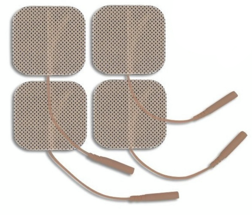 2"x2" Tan Electrodes ( 2 packs of 4 Pads) – MyWellCare